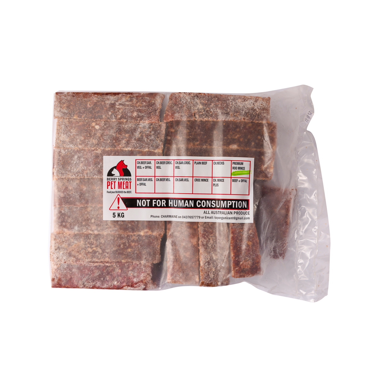 PREMIUM ROO MINCE – Berry Springs Pet Meat
